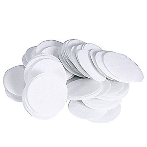 100Pcs Cotton Filter,Cotton Filter For Microdermabrasion 5 Sizes Round Filtering Pads Cotton Filters Replacement White Facial Vacuum Filters , For Beauty Machine (40Mm)