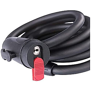 Bicycle Lock, 120/180Cm, with Key Cable Lock, Suitable for Bicycle Tricycle Scooter Lock, Anti-Theft Mountain Bike Lock(Size:180cm)