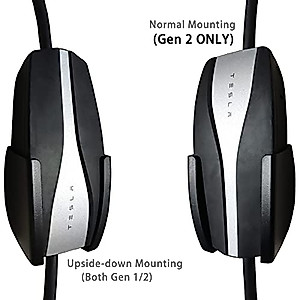 PHEOKER Tesla Mobile Charger Wall Mount Cable Organizer Bracket with UMC Holder fit Tesla Gen 2 Mobile Connector Charging Cable Cord Model 3 Y X S