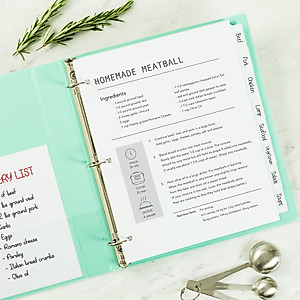 Avery 8-Tab Binder Dividers, Write & Erase White Big Tabs, 1 Set (23078)