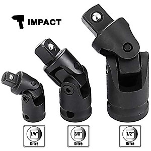 EPAuto Impact Universal Joint Set, Cr-V,3 Pieces