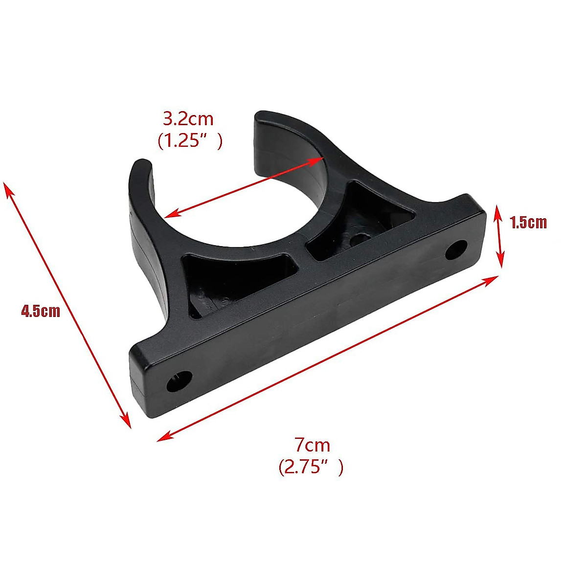 Quluxe Oar Holder, 2 Pair Paddle Clip Holder Oar Keeper Mount Holder for Canoes Kayaks Boats for Canoes, Kayaks, Pontoons, Kayak Accessories- Black