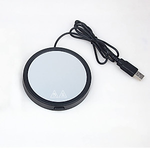 Coffee Warmer for Desk, Coffee Mug Warmer, Coffee Cup Warmer Keep, Smart Cup Warmer for Heating Coffee, Beverage, Milk, Tea and Hot Chocolate (Black)