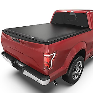 OEDRO Roll Up Truck Bed Tonneau Cover Compatible with 2015-2024 Ford F-150 F150 5.6 Feet Bed