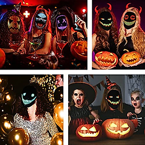 AINSKO LED Mask With Face Transforming-Light Up programmable mask,cool led mask,LED light up screen mask,led mad mask,Party Costumes Cosplay