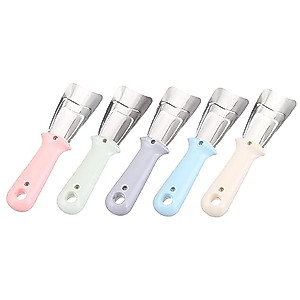 Vaguelly 5pcs Refrigerator ice removal shovel Fridge ice removal scraper stainless steel refrigerator stainless steel shovel refrigerator ice scraper clean deicing shovel deicer Ice shovel