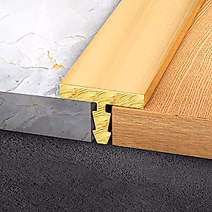 ROYUMI Transition Strip T-Shaped Brass Threshold Transition Strip, Scratch-Resistant Flooring Transition Strips, Carpet to Tile Wood to Laminate, Flat Divider Strip (Size : 6mm)
