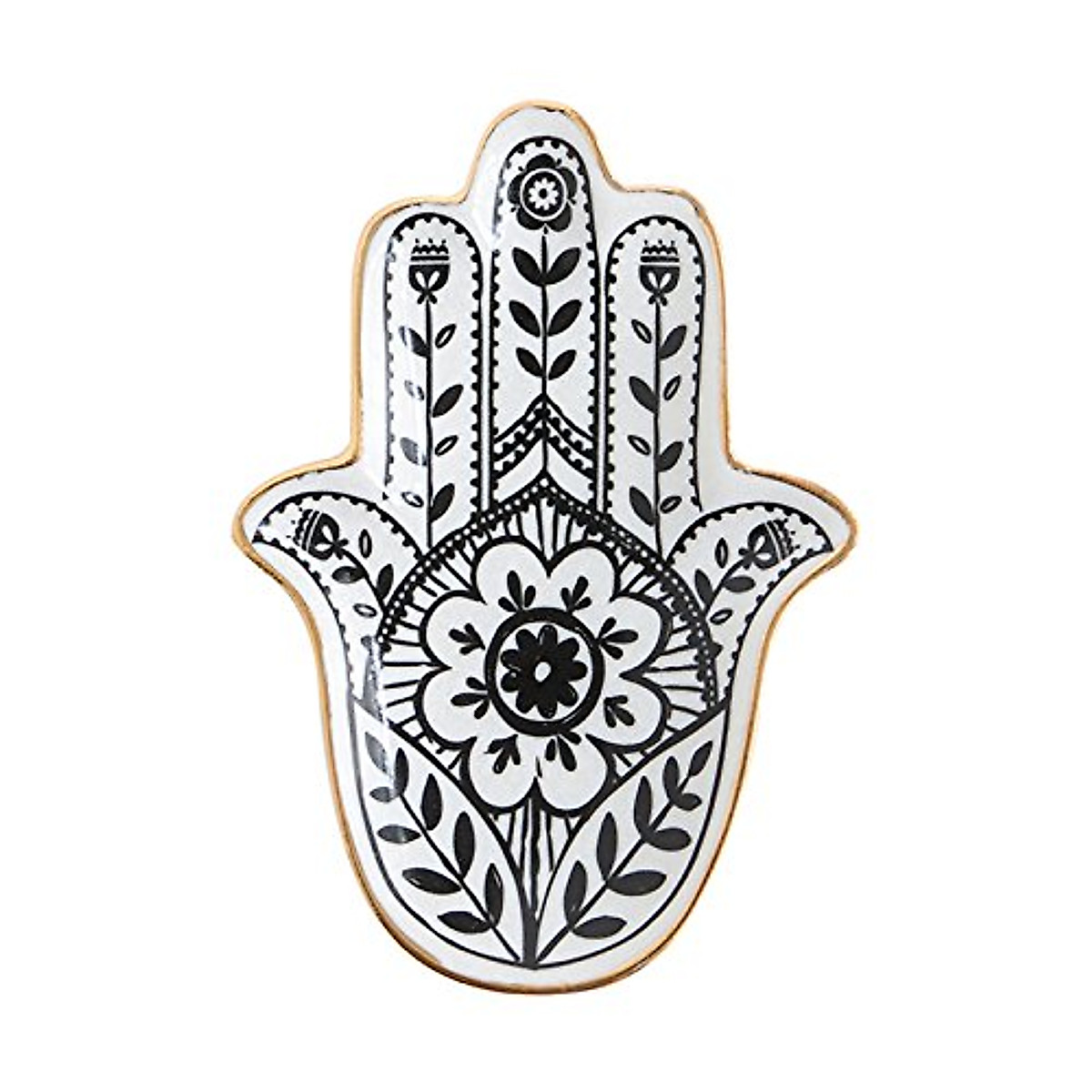 Saideke Home Trinket Dish Hand Small Jewelry Tray Ring Dish Holder Decorative Plate Hamsa Hand