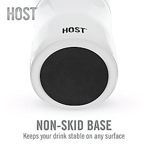 HOST Stay-Chill Beer Cozy Insulated Can Cooler Tumbler - Double Walled Stainless Steel Beer Can Insulator Holder for Slim Sized Cans - Lagoon