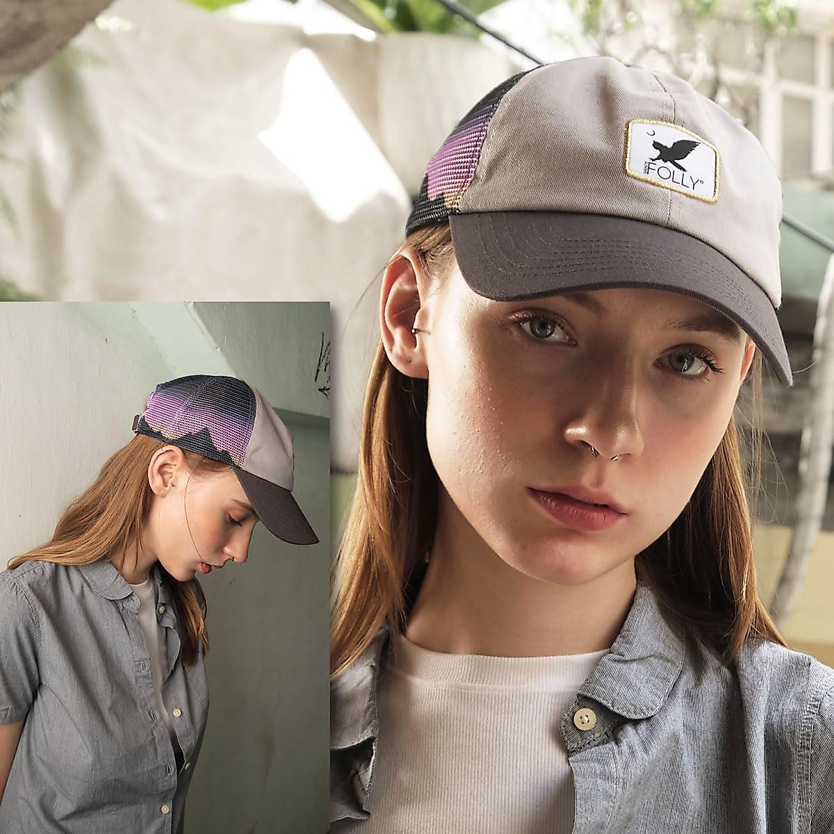 Baseball Cap for Women in Cute Dad Hat Design with Mesh to Stay Cool at The Beach in Summer (Mountain Mesh)