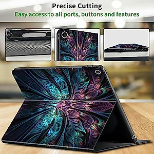 CGFGHHUY for Kindle Fire 7 Tablet Case 2019/2017 Release 9th/7th Generation 7 inch Lightweight Protective PU Leather Smart Stand Cover with Auto Wake Sleep - Peacocks Feathers
