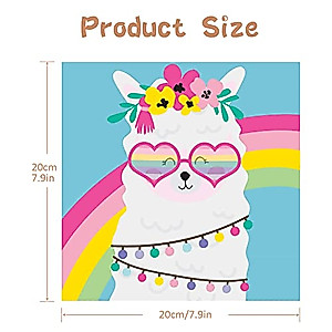 CarlonLin Framed 4 Pack Paint by Number for Kids, Paint by Numbers for Kids Ages 8-12, Paint by Numbers Kits Children Beginner, DIY Acrylic Oil Painting for Home Wall Decor (8x8inch)