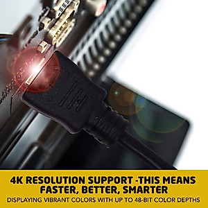 15ft. MICRO HDMI Cable, 4K HDMI to Micro HDMI Cable, HDR 60Hz 18Gbps Compatible with GoPro Hero 7,6, 5, DSLR Camera, a7 II, III Mirrorless Camera, Raspberry Pi 5, 4, to HDTV, Monitor (15-Feet)