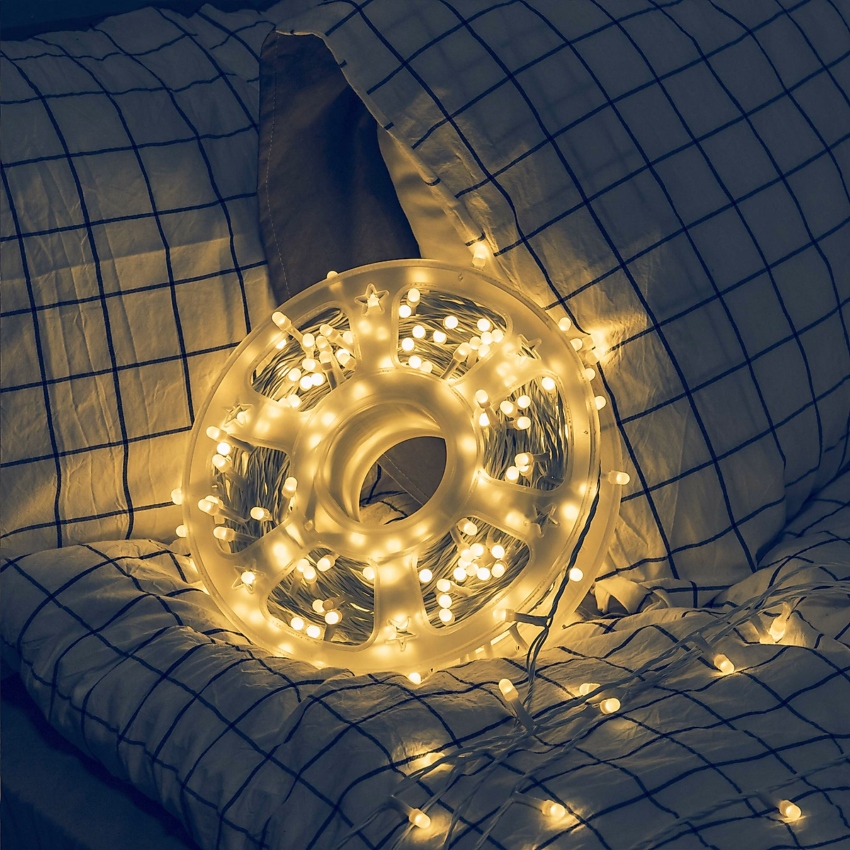 hopolon 328FT 800LED Christmas String Lights Outdoor, Upgraded Super Bright V8 Led String Lights Outdoor, 8 Modes Romantic Fairy Lights for Home Wedding Patio Garden Tree Party Decor(Warm White)