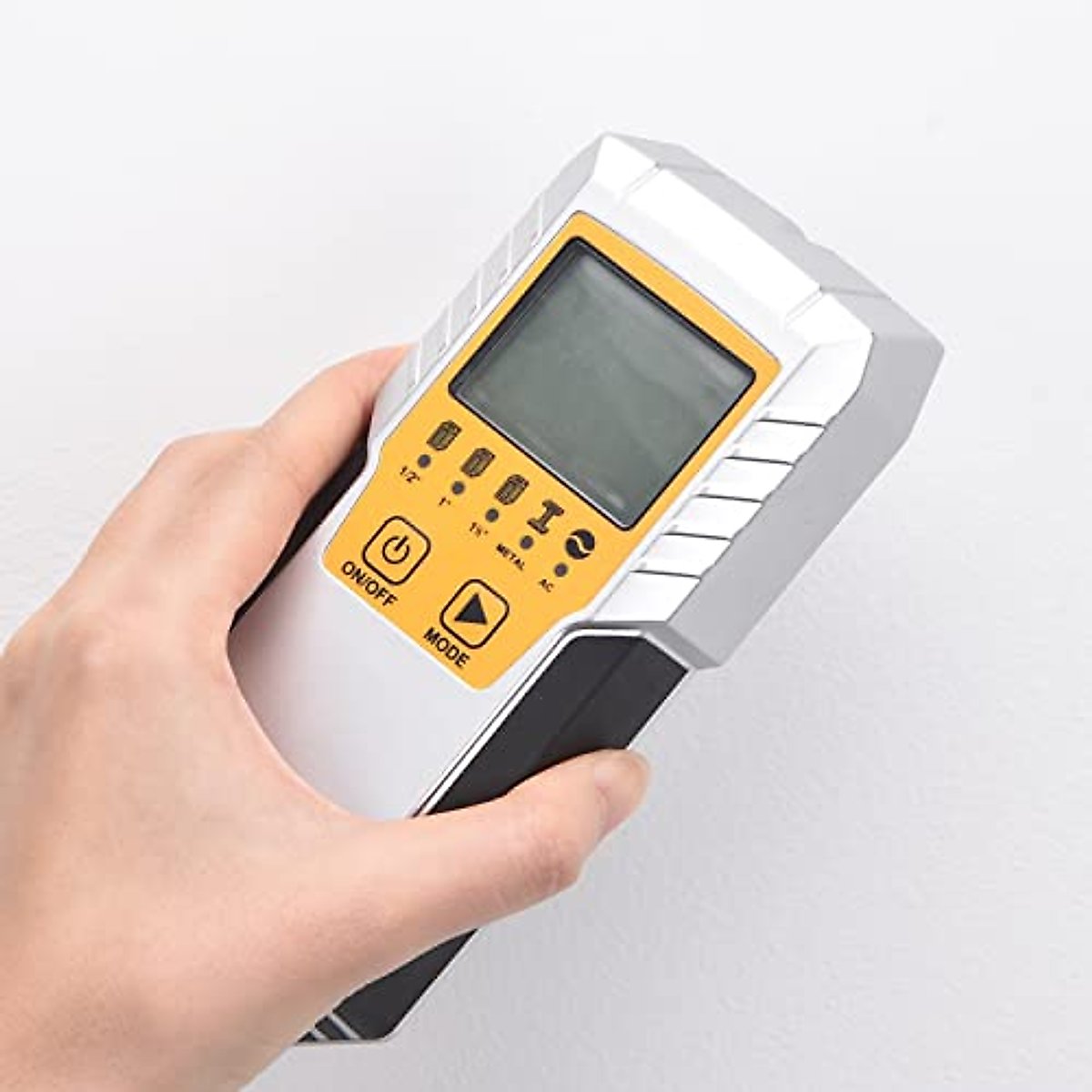 Stud Finder Wall Scanner - 5 in 1 Electronic Stud Finder With Upgraded Chip Stud Sensor & Audio Alert & Digital LCD Display to Detect Center and Edge of Wood AC Wire Metal Studs Drywall Pipe Joist