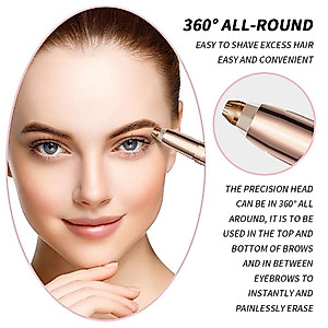 MEIYIXIN Electric Eyebrow Trimmer for Women, Precision Hair Removal, Battery Charging, Easy to Use, Multipurpose, Stylish and Portable
