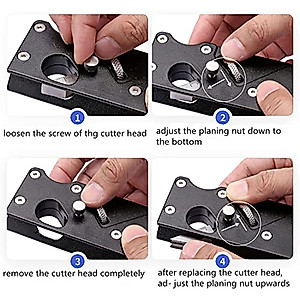 szhdxsy, Wood Planar carpenter's edge trimming tool, suitable for manual chamfering and planing of wood quick trimming,for Quick Edge Trimming and Chamfering,Black