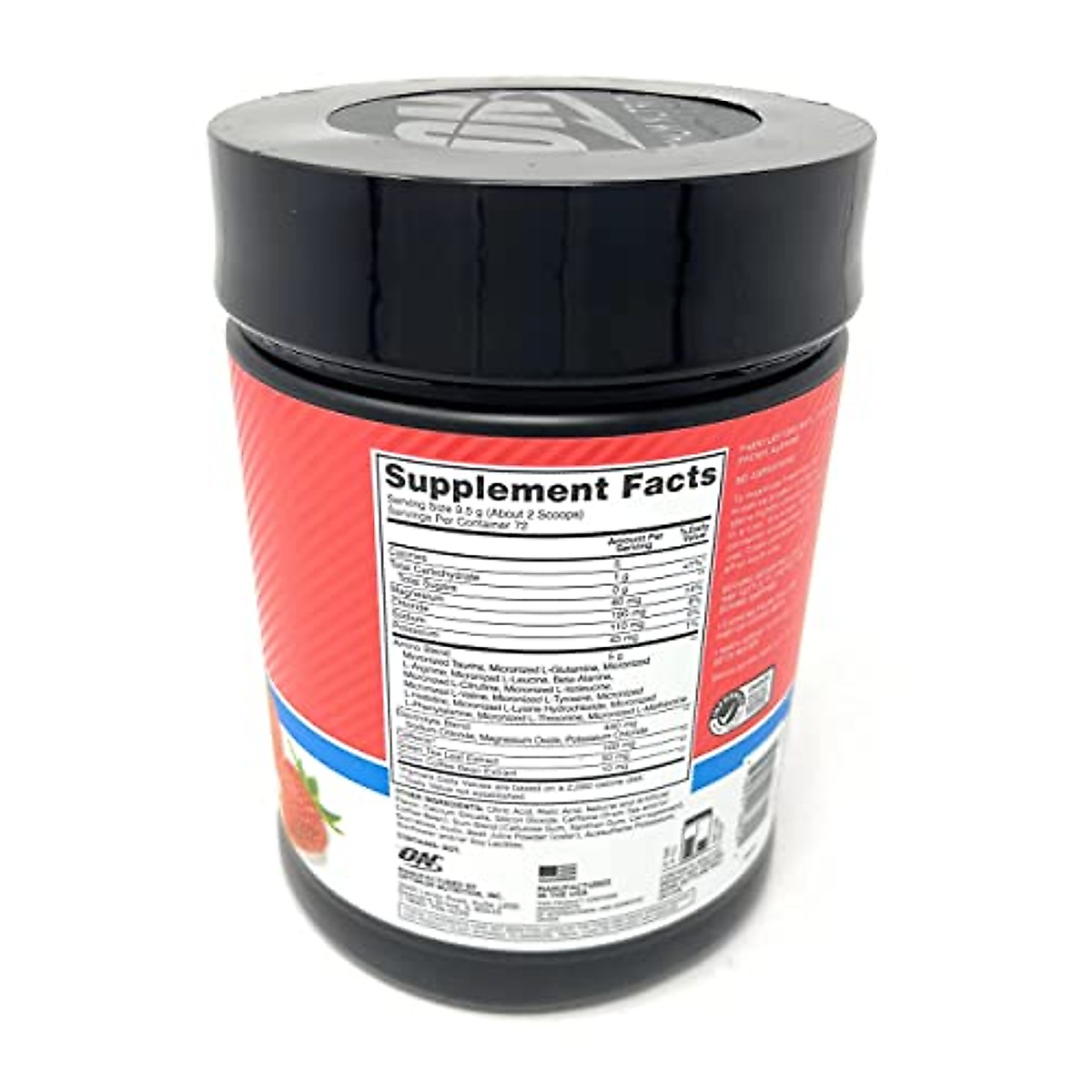 Optimum Nutrition Essential Amino Energy + Electrolytes, Strawberry Burst, 72 Servings