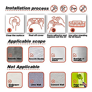 PoPThinG Shower Caddy, Bathroom Storage Shelf, Shampoo Organizer Basket with 3 Hooks and 2 Paste Adhesive. Large Capacity, Not Easy to Fall. Rust Proof Metal Shower Rack, Kitchen Storage. ( Black )