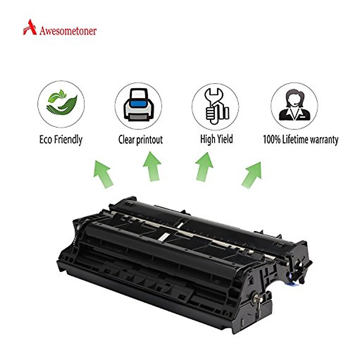 Awesometoner Compatible Drum Cartridge Replacement for Brother DR510 use with HL-5140, 5150D, 5150DLT, 5170DN, 5170DLT, MFC-8220, 8440, 8840D, 8840DN, DCP-8040, 8045D (Black, 1-Pack)