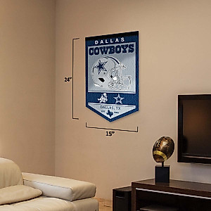 WinCraft Dallas Cowboys Heritage History Banner Pennant