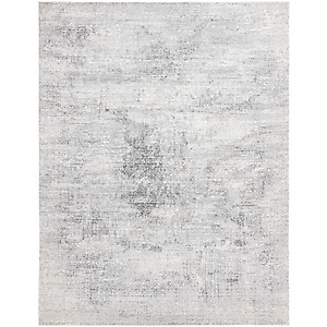 Unique Loom Finsbury Collection Area Rug - Sarah (9' x 12' Rectangle, Gray/ Ivory)