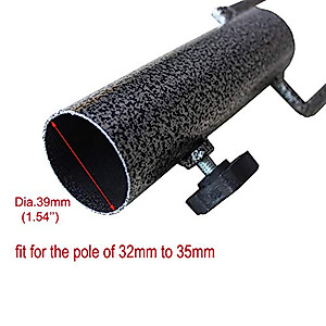 AMMSUN Patio Umbrella Steel Anchor Beach Umbrella Heavy Duty Metal Ground Grass Auger Holder Stands Base with Two Forks Ideal for Use in Soil For Flag, Fishing Rod, Outdoor, Park, Lawn