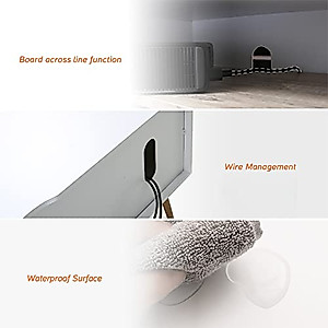 WAMPAT Mid Century Modern TV Stand for TVs up to 75 inches, Wood TV Console Media Cabinet with Storage, Entertainment Center for Living Room Bedroom, White and Oak, 70 inch