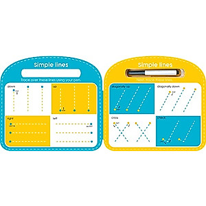 Write & Wipe Pen Control - Children's Novelty Learning Board Book - Wipe Clean - Educational