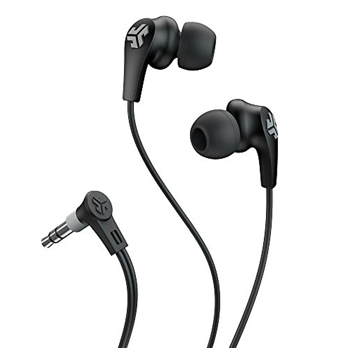 JLAB Audio JBuds2 Premium in-Ear Earbuds Guaranteed Fit, Guaranteed for Life - Black