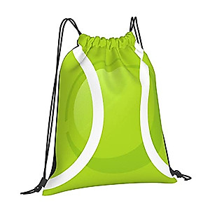 YOPIGOT Tennis Drawstring Bag Tennis String Bag Waterproof Light Durable Gym Sports Yoga Beach Sackpack For Men Women