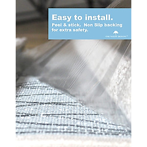 Oak Valley Designs™ Rounded Bullnose Carpet Stair Treads - Anti Slip Indoor Stair Mats for Wooden Stairs, Style: Brindle, Cottonwood, 27” W X 9.75" D (Set of 14)