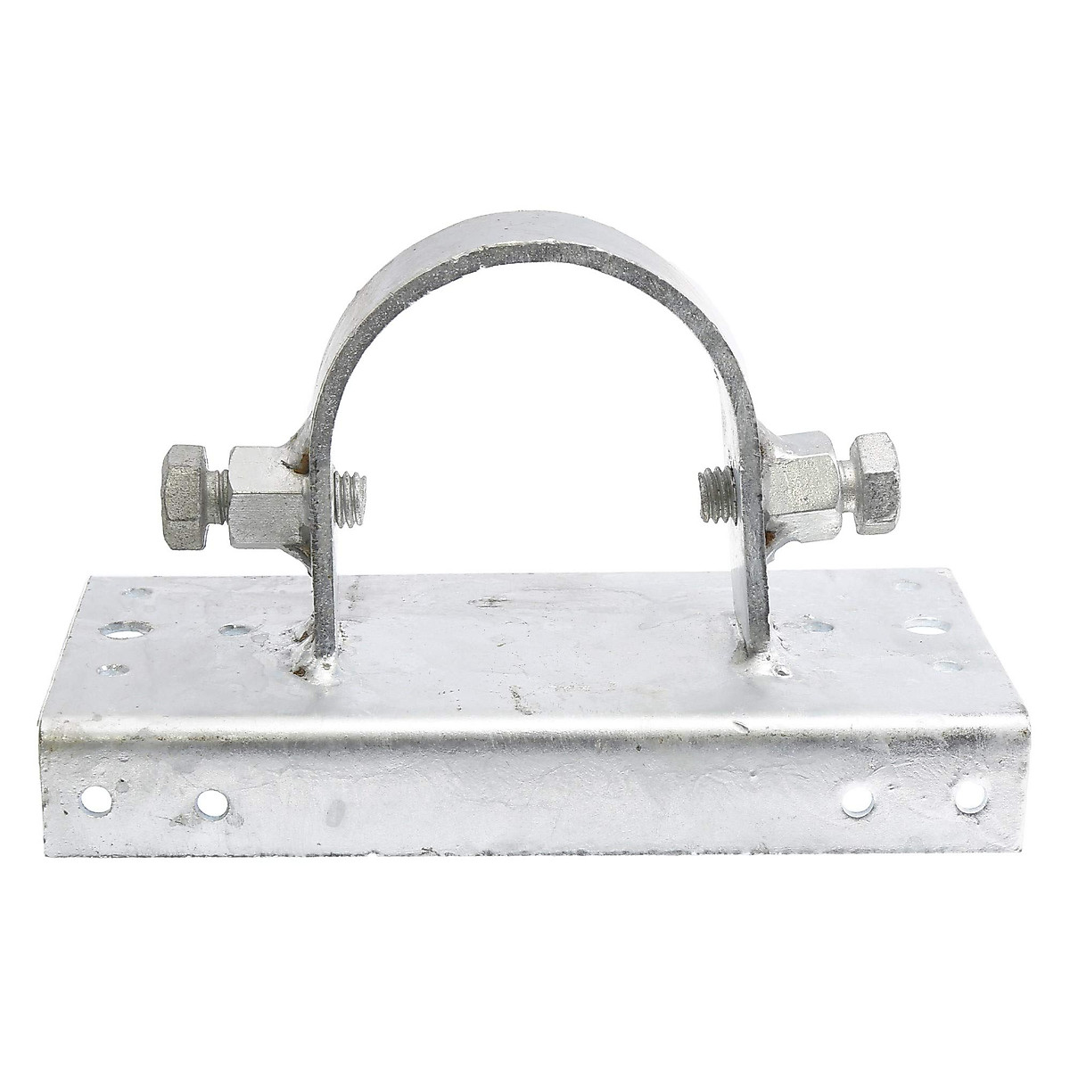 Chain Link Fence 2 1/2" [2 3/8" OD] x 6" Wood to Steel Post Adapters | Adapter Brackets | Wood Fence Steel Post Bracket (Pack of 4)