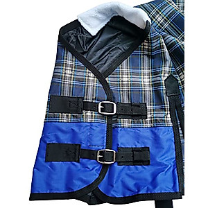 LEAFOREST 600 Denier Waterproof Shetland Rug Pony Rug Foal Rug No Fill Blue 39"