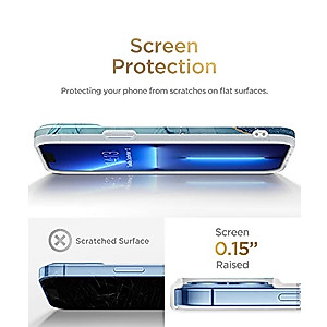 GVIEWIN for iPhone 13 Pro Case 6.1 Inch 2021, [10FT Military Grade Drop Protection] Marble Phone Case Slim Glossy Soft TPU Shockproof Protective Cover for Women Men Stylish Phone Cases(Navy Blue)