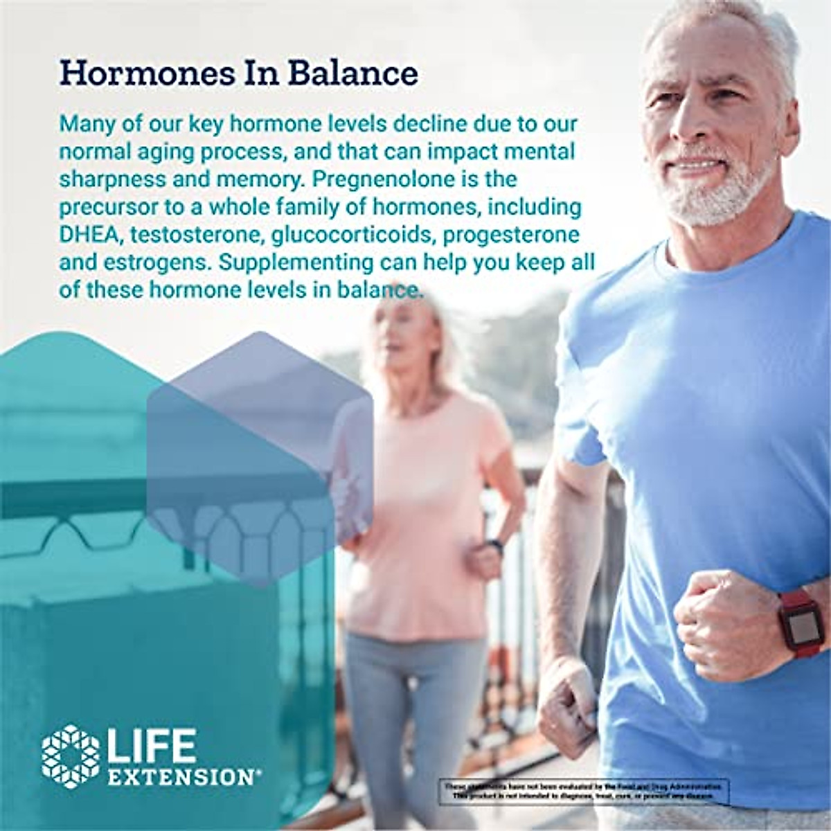 Life Extension Pregnenolone 100mg Hormone Balance, Anti-Aging & Longevity - Memory & Cognition Support Supplement – Non-GMO, Gluten-Free -100 Capsules