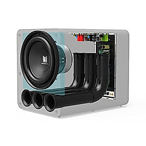 Monolith THX Ultra Certified 2000 Watt Powered Subwoofer - 13-Inch, Massive Output, Low Distortion, for Studio and Home Theater Systems, Black Ash Finish