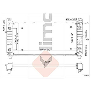 Klimoto Radiator 34" Wide | Compatible with Chevrolet Silverado Suburban Tahoe Cadillac Escalade 4.8L 5.3L 6.0L 6.2L V8 | KLI2370 Compatible with GM3010274 15841573 25811504 52486596 52487603 2370