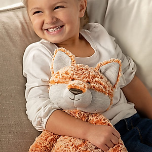 DEMDACO Heartful Hugs Fox Orange 17.5 Inch Weighted Childrens Plush Stuffed Animal