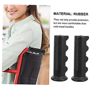 4pcs Handle Cover Rubber Cover for Cart Rubber Handle Grip Anti-Slip Hand Protector Anti-Skid Handle Wraps Round Tube Grip Grocery Cart Grips Tube Handle Sleeves Cart Handle Wraps