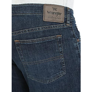 Wrangler Authentics Men's Big & Tall Comfort Flex Waist Relaxed Fit Jean, Carbon, 46W x 30L