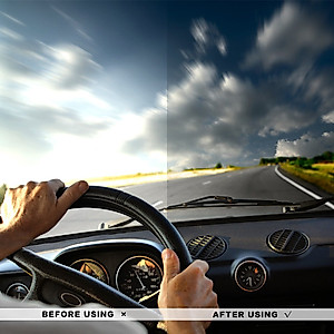 2020 VentiVenti 2 Pack Sunglasses For Men Plastic Lightweight Square Polarized Frame Classic Style Eyewear UV Protection For Driving Shiny Black Frame/Smoke Lens+Matte Black Frame/Smoke Lens