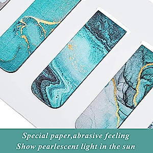 Magnetic Bookmarks Magnet Page Markers Assorted Book Markers Durable Magnetic Page Clip for Students Teachers Reading, Multi Ocean Patterns (30 Pieces)