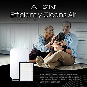 Alen Air Filter FL40-H VOC/Smoke Replacement HEPA Filter for BreatheSmart 45i & Flex Air Purifier-Captures Allergens & Mold + VOCs & Smoke (1 Filter)