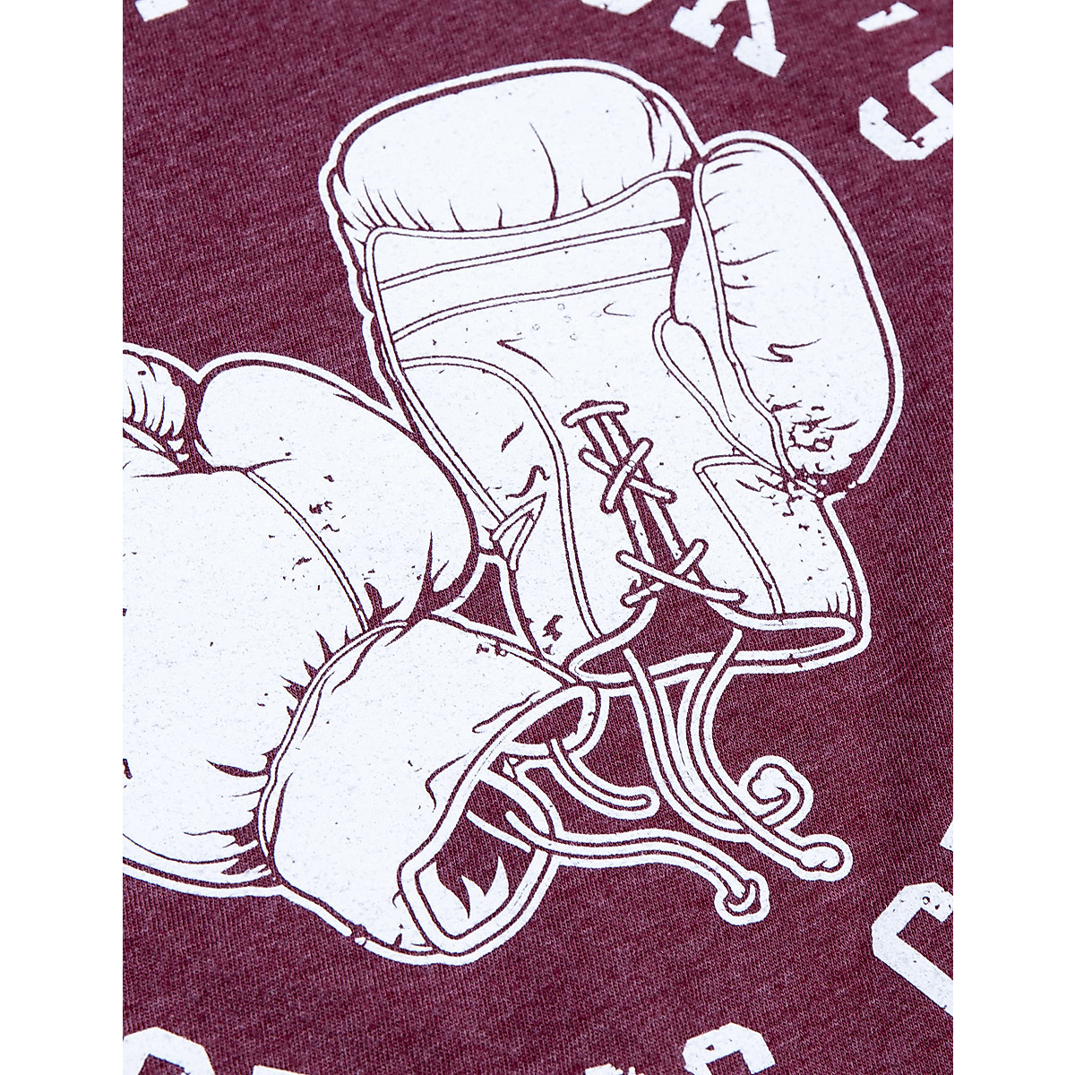 Ann Arbor T-shirt Co. Mighty Mick's Boxing Gym 1976 | Philadelphia Boxer Vintage Style Gloves T-Shirt-(HthMaroon,XL)