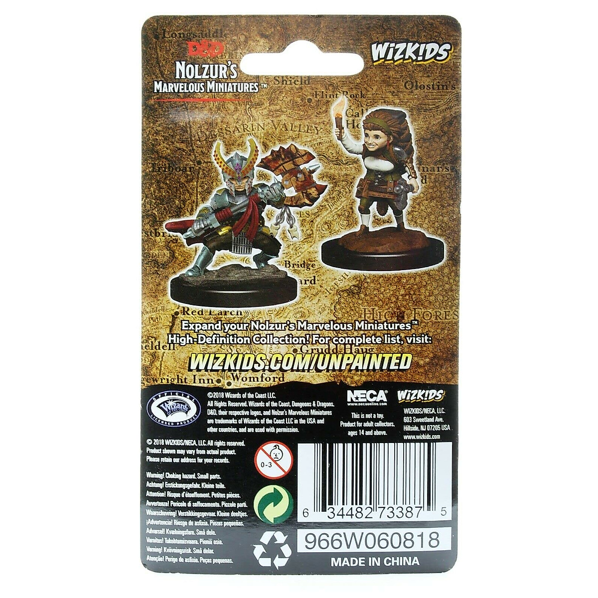 NECA D&D Nolzurs Marvelous Unpainted Miniatures: Wave 6: Female Halfing Fighter