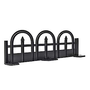 EasyFlex Decorative No-Dig Landscape Edging Kit - 15 ft., Black Wrought Iron-Look