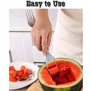 2023 New Watermelon Cutter, 2-in-1 Watermelon Fork Slicer,Watermelon Slicer,Watermelon Fork Slicer Cutter,Watermelon Cutter Slicer Tool,Summer Watermelon Cutting Fruit Cutting Fork (1 Pcs)