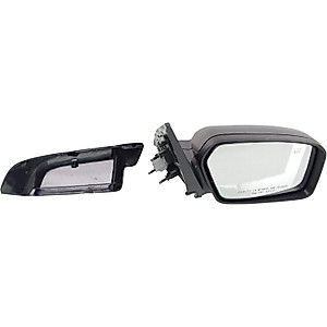 Kool Vue Right Power Heated Door Mirror Compatible With Ford Fusion 2006-2012 With Puddle Lamp with 2 Caps