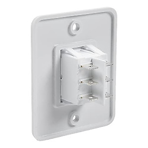 Solera-308472 White Interior Switch; 40 AMP with Plate